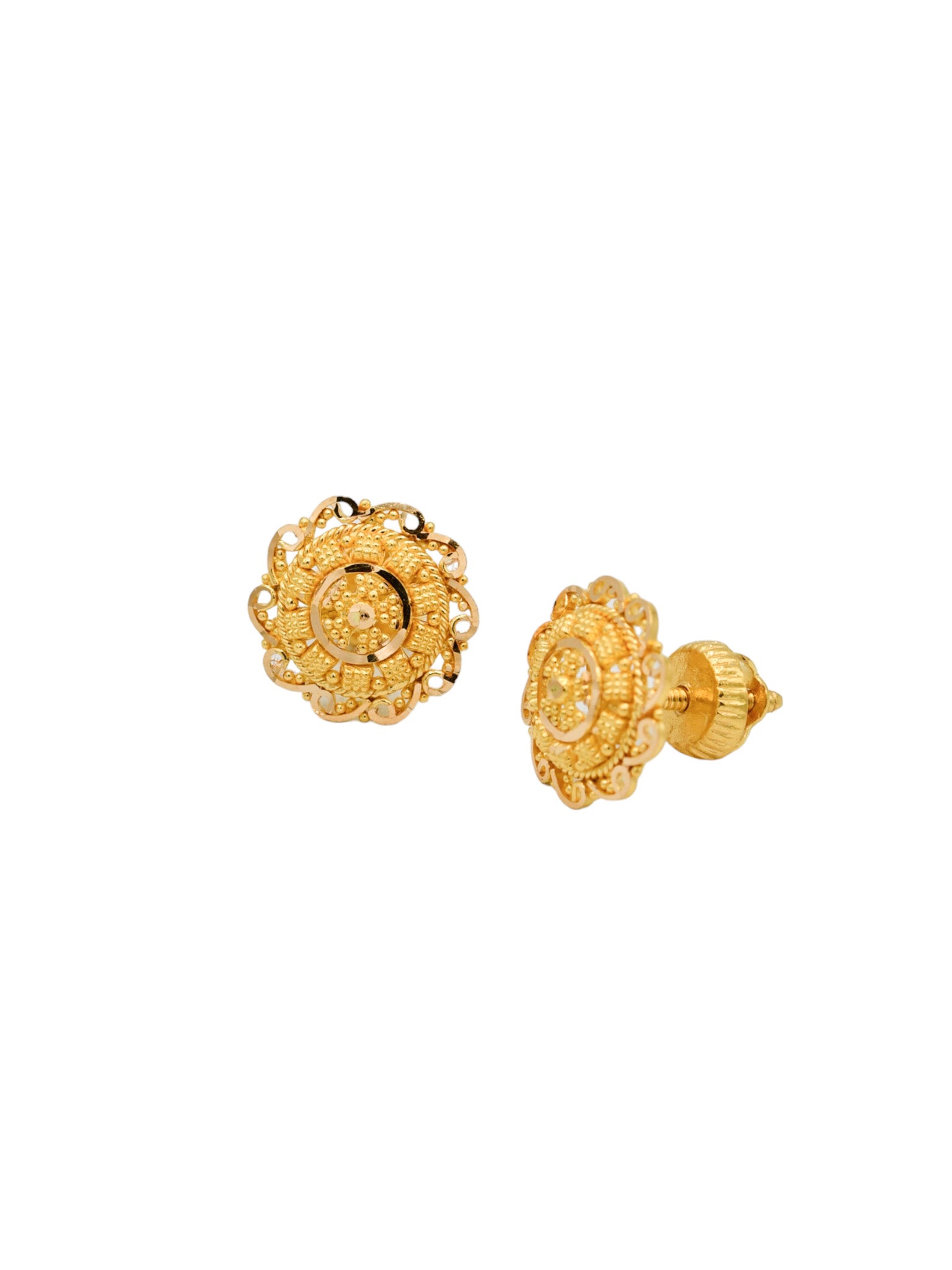 22ct Gold Stud Earrings – Roop Darshan