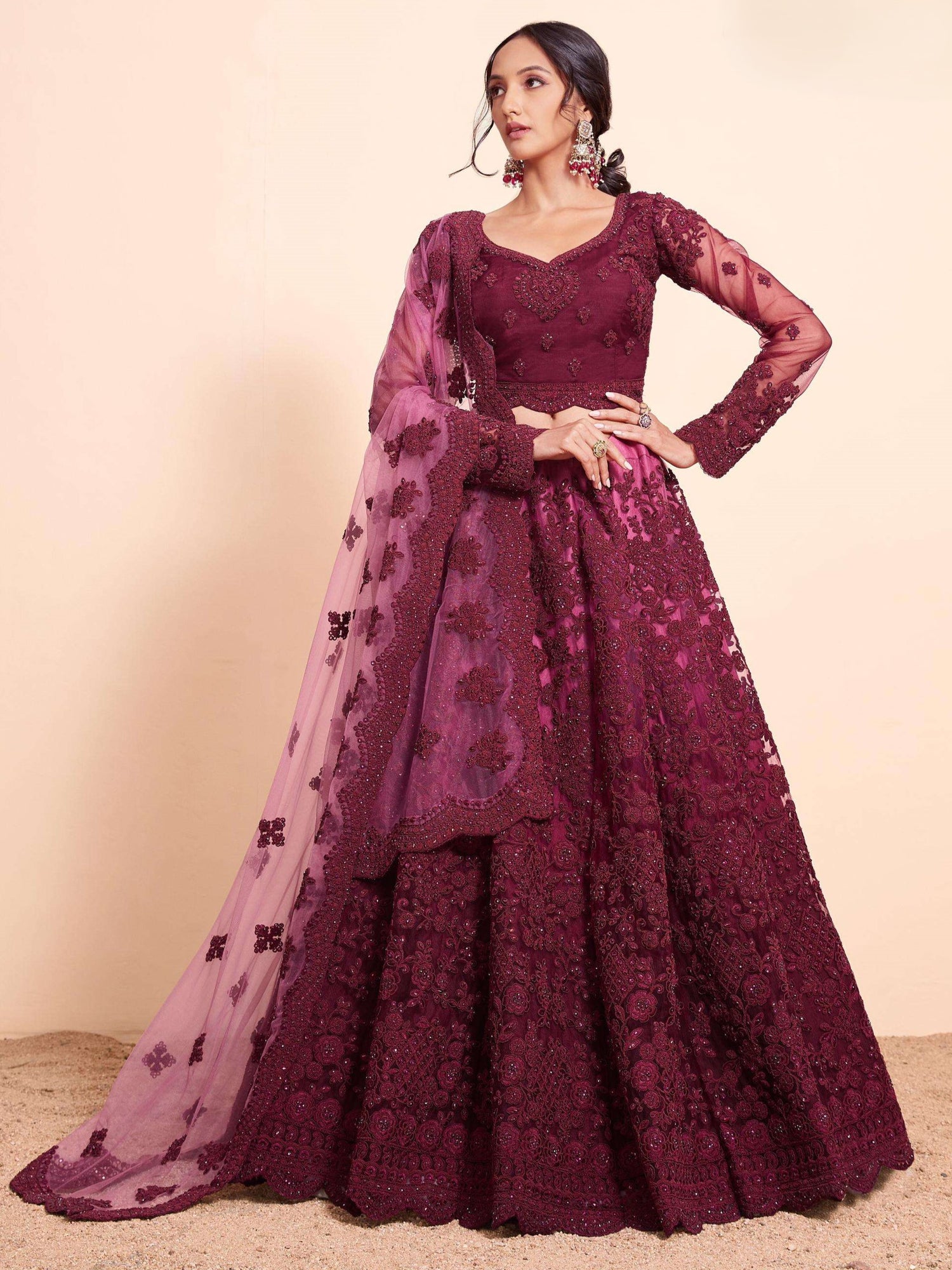 Priti Unstitched Lehenga Choli | Roop Darshan