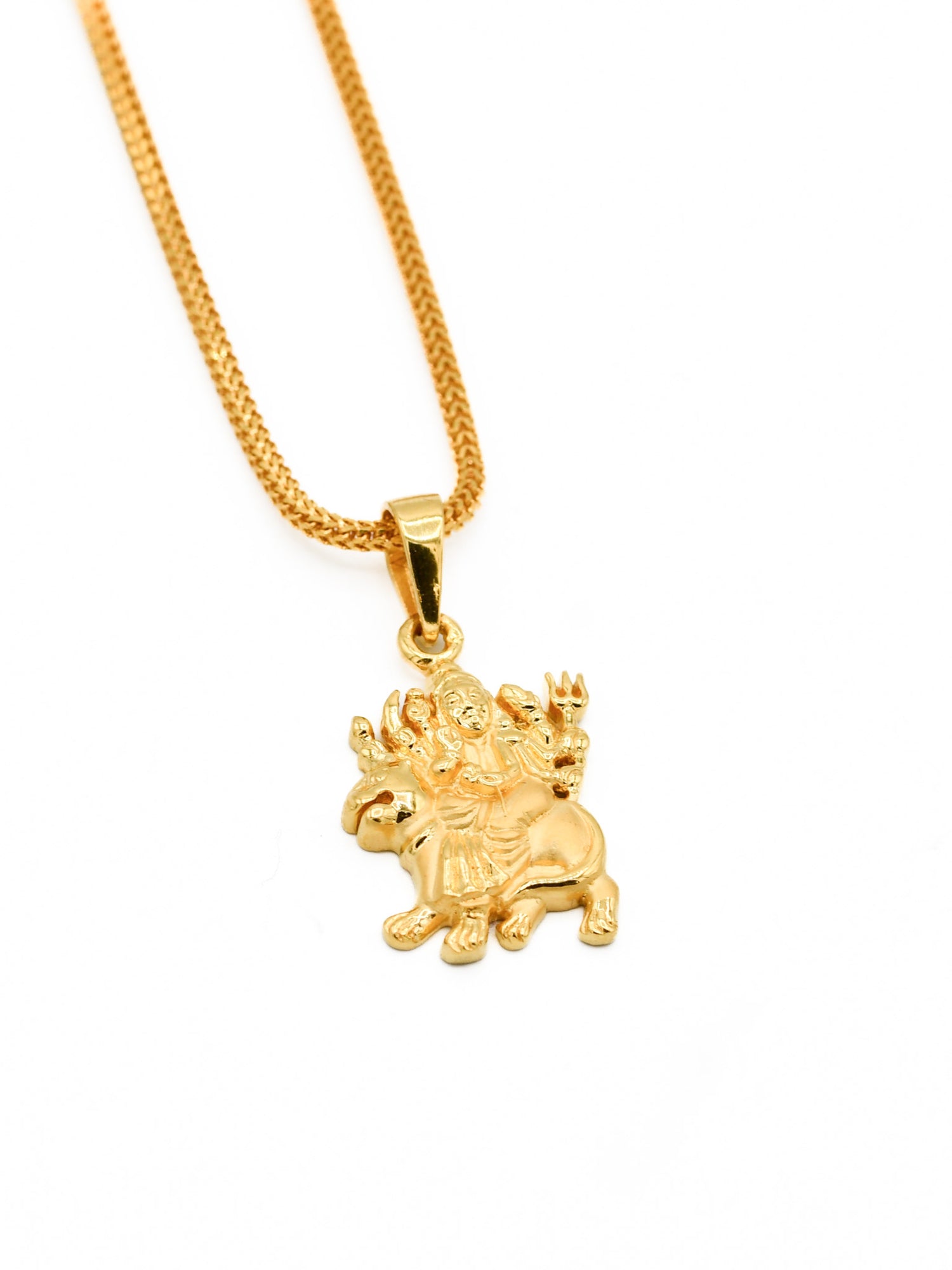 22ct Gold Amba Mata Pendant – Roop Darshan