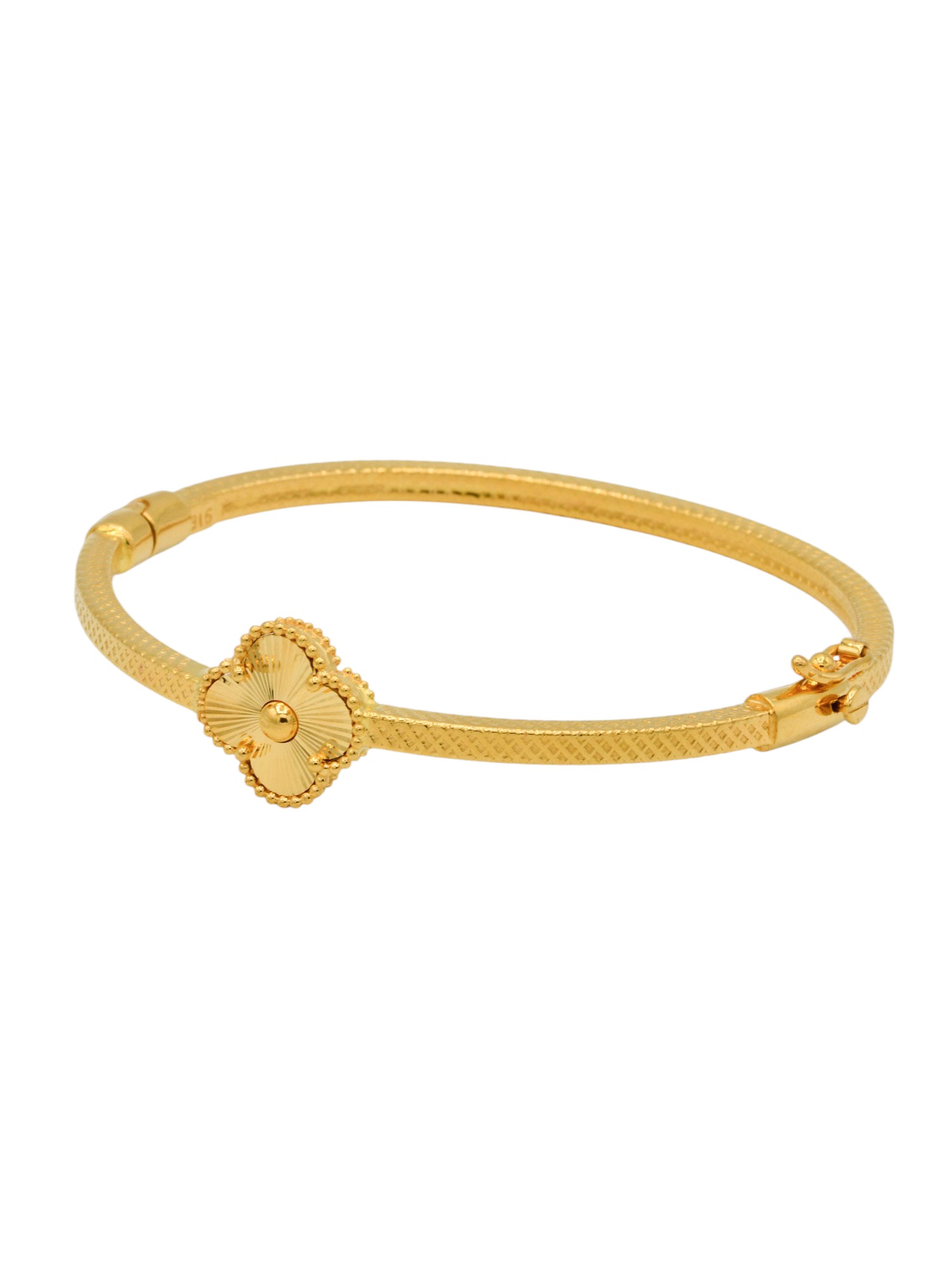 22ct Gold Flower Bangle – Roop Darshan