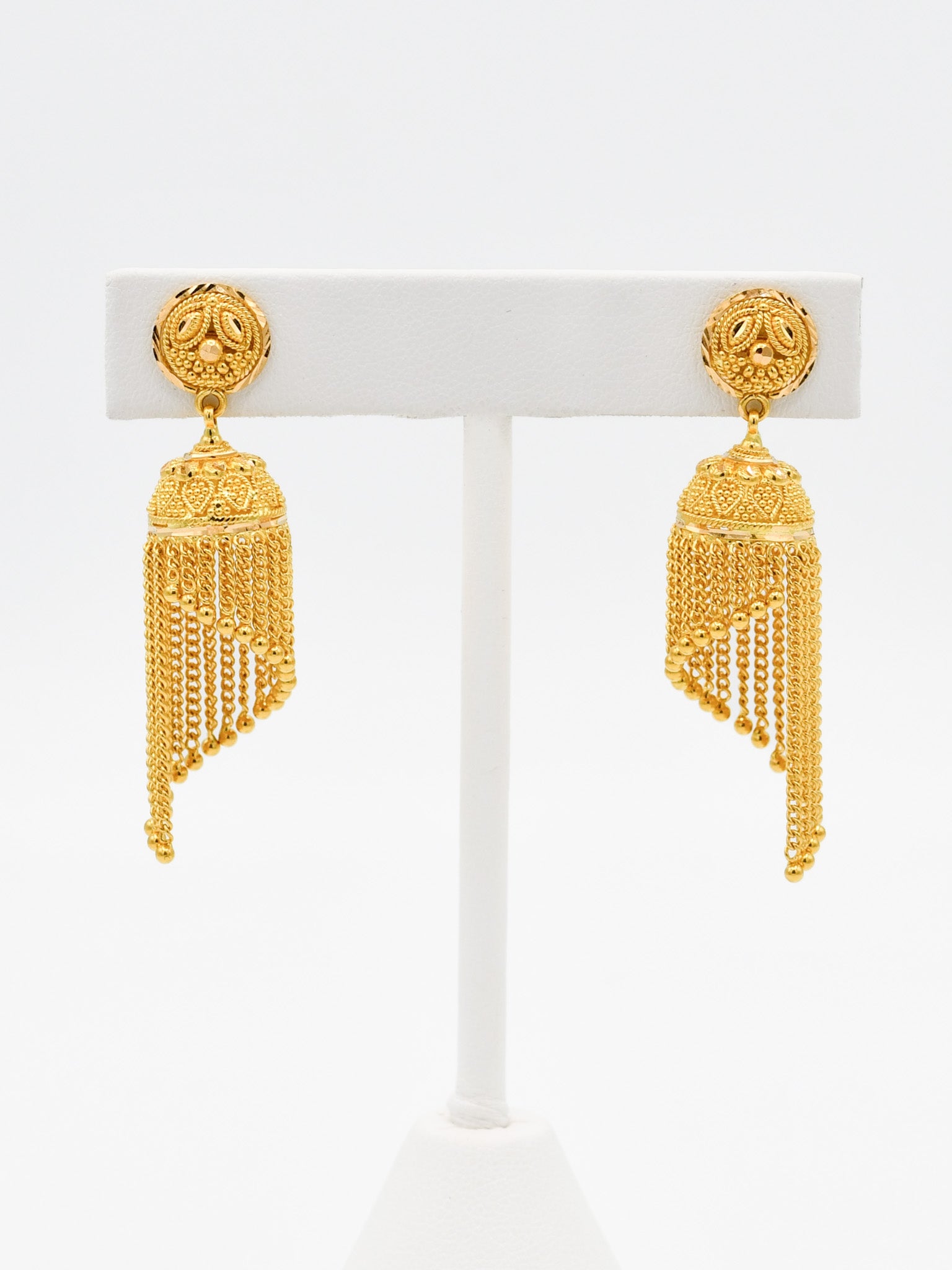 22ct Gold Jhumki Earrings – Roop Darshan