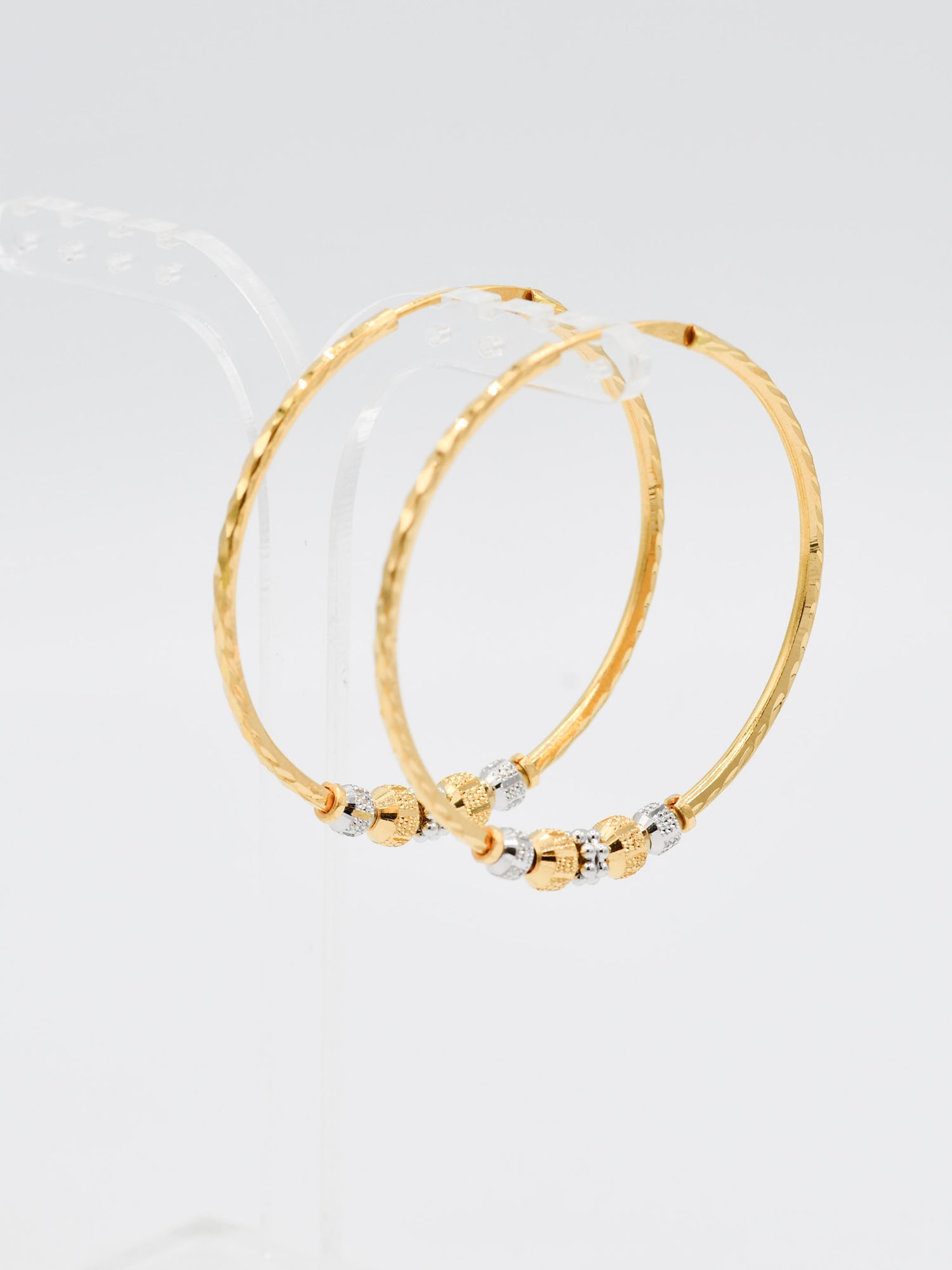 22ct Gold Two Tone Ball Bali – Roop Darshan