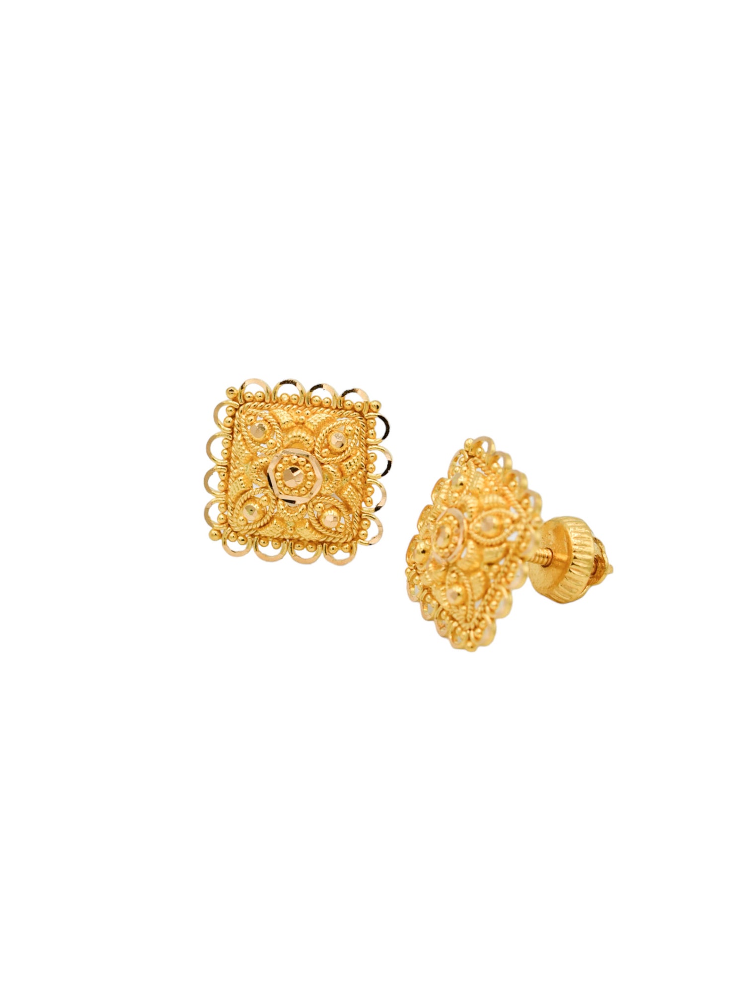22ct Gold Stud Earrings – Roop Darshan