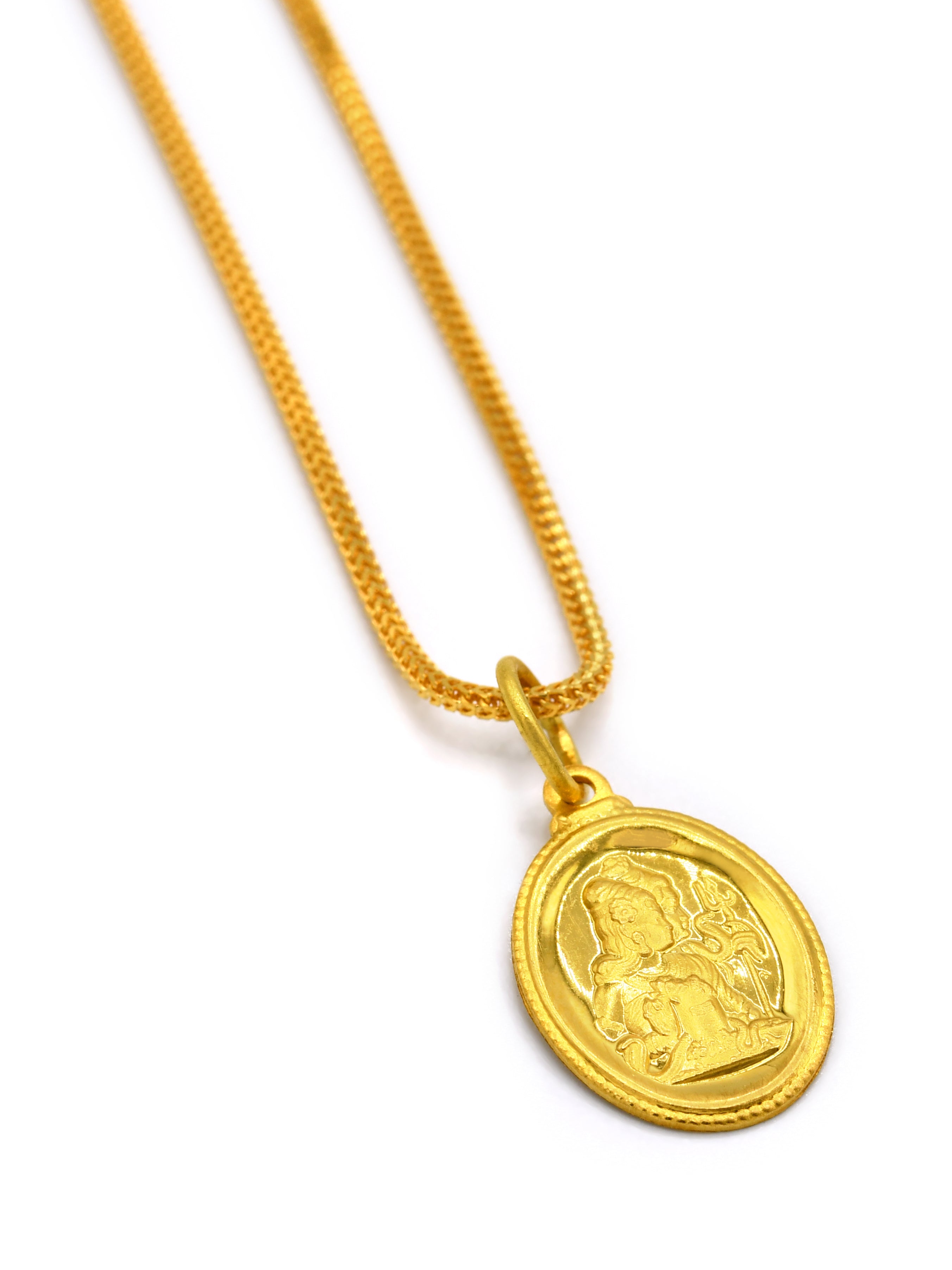 22ct Gold Shiv Parvati Pendant – Roop Darshan