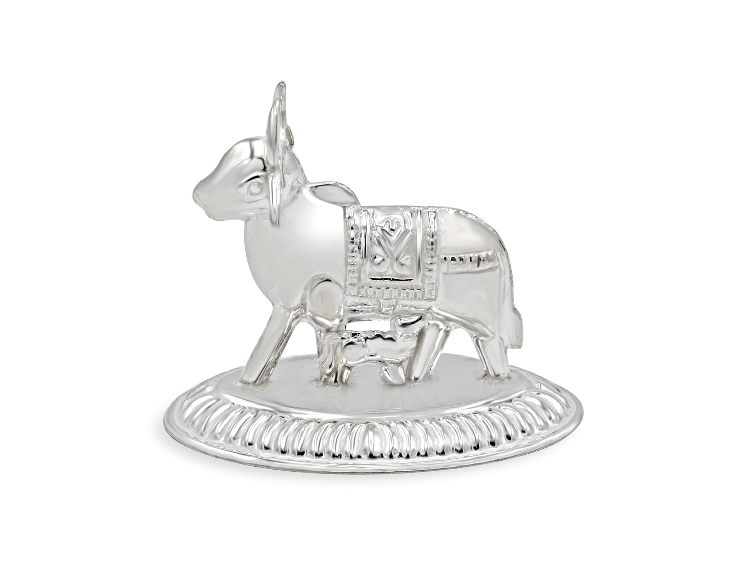 Silver Cow with Calf | Roop Darshan